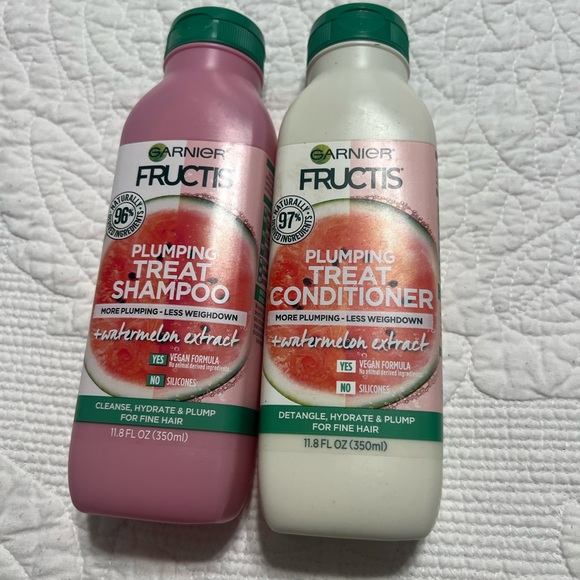 Garnier | Hair | Garnier Fructis Plumping Treat Shampoo And Conditioner ...
